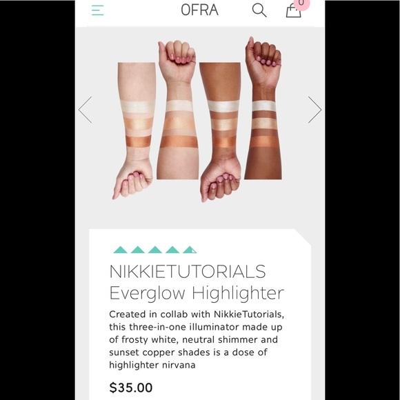 OFRA | Makeup | Ofra Highlighter Everglow Stunning Colors Nwob | Poshmark